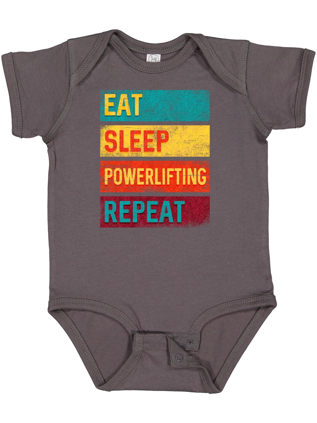 Inktastic Fitness Eat Sleep Powerlifting Repeat Boys or Girls Baby ...