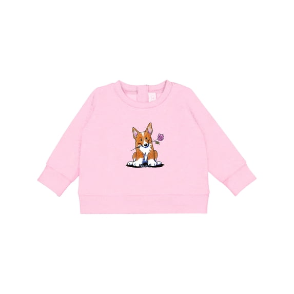 Inktastic Flower Corgi Baby Sweatshirt - Walmart.com