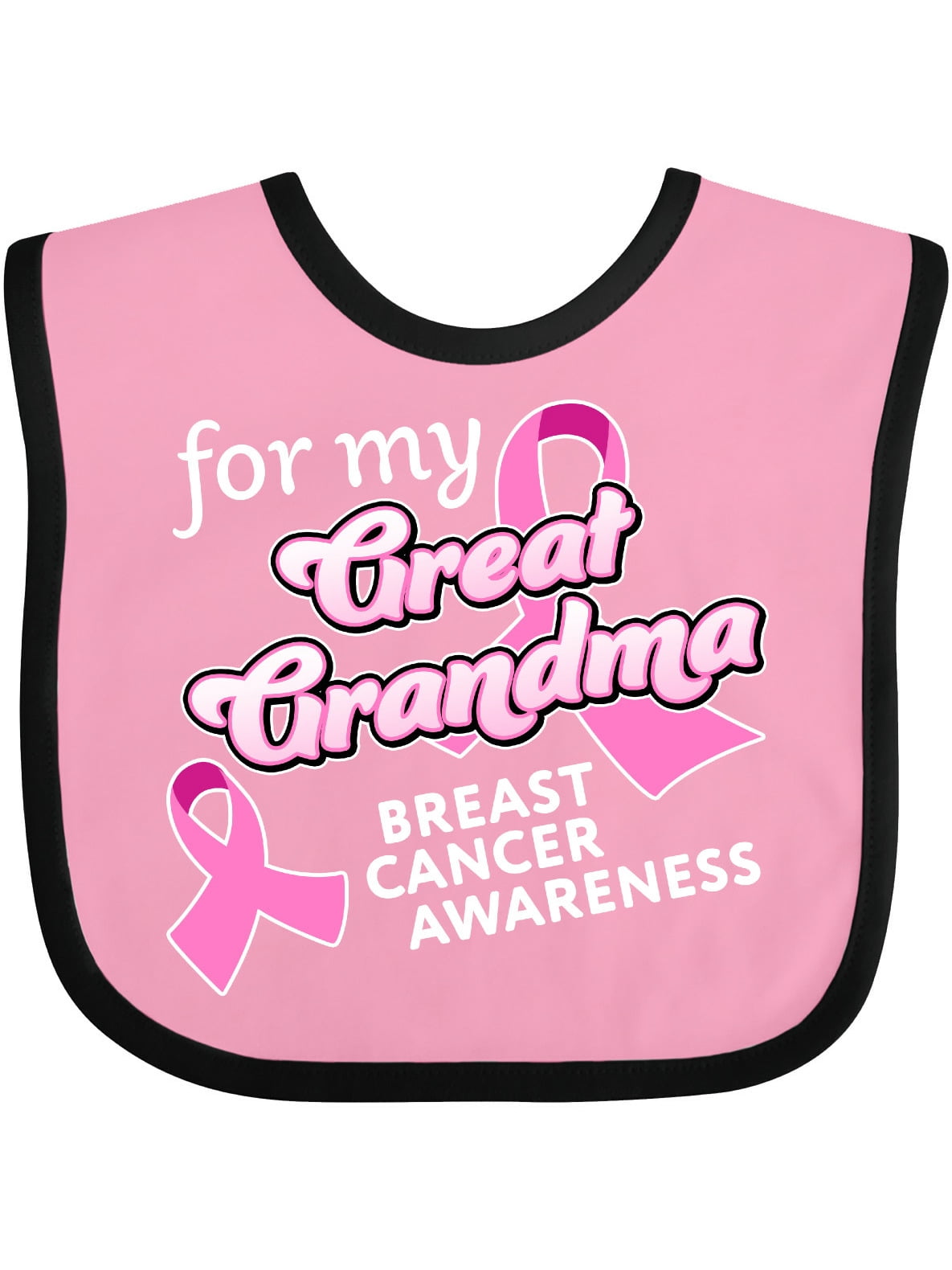 Inktastic For My Great Grandma-Breast Cancer Awareness Boys or Girls Baby Bib - Walmart.com
