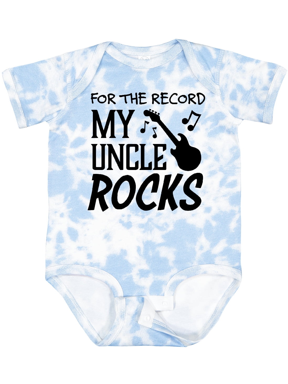 Inktastic For the Record, My Uncle Rocks Boys or Girls Baby Bodysuit ...