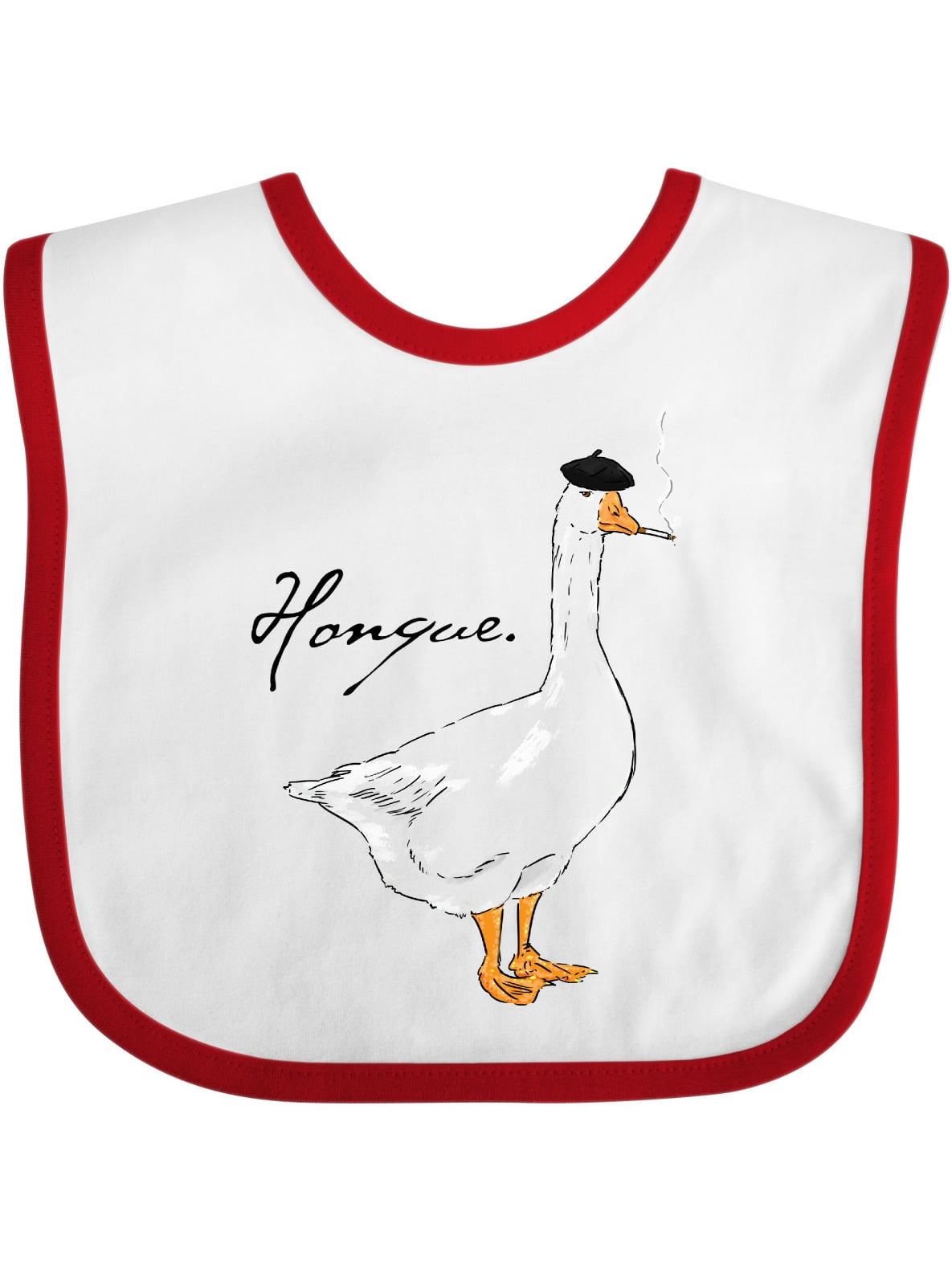 Inktastic French Goose Says Honque Boys or Girls Baby Bib - Walmart.com