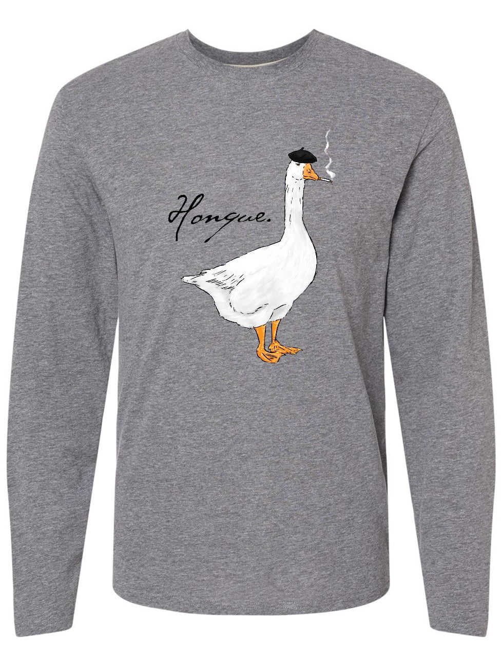 Inktastic French Goose says Honque! Long Sleeve T-Shirt - Walmart.com