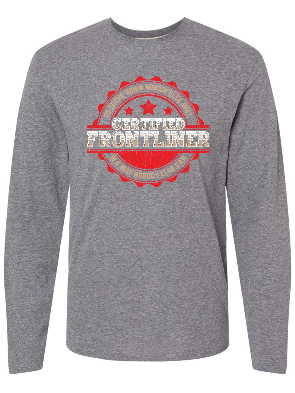 Inktastic Frontliner First Responder Long Sleeve T-Shirt - Walmart.com