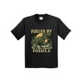 Inktastic Fueled by Fossils and Fact Dinosaur T-rex Youth T-Shirt ...