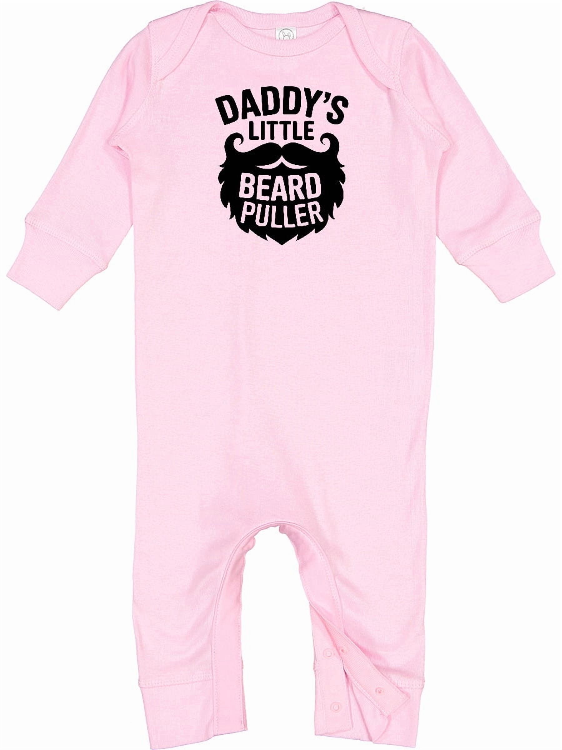 Inktastic Funny Beard Baby Grow-daddy's Little Beard Puller Funny Baby ...