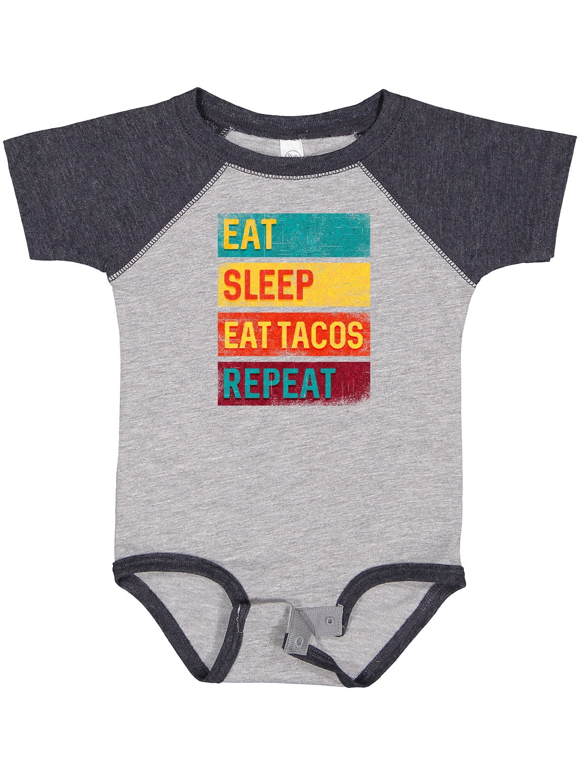 Inktastic Funny Taco Eat Sleep Tacos Repeat Boys or Girls Baby Bodysuit ...