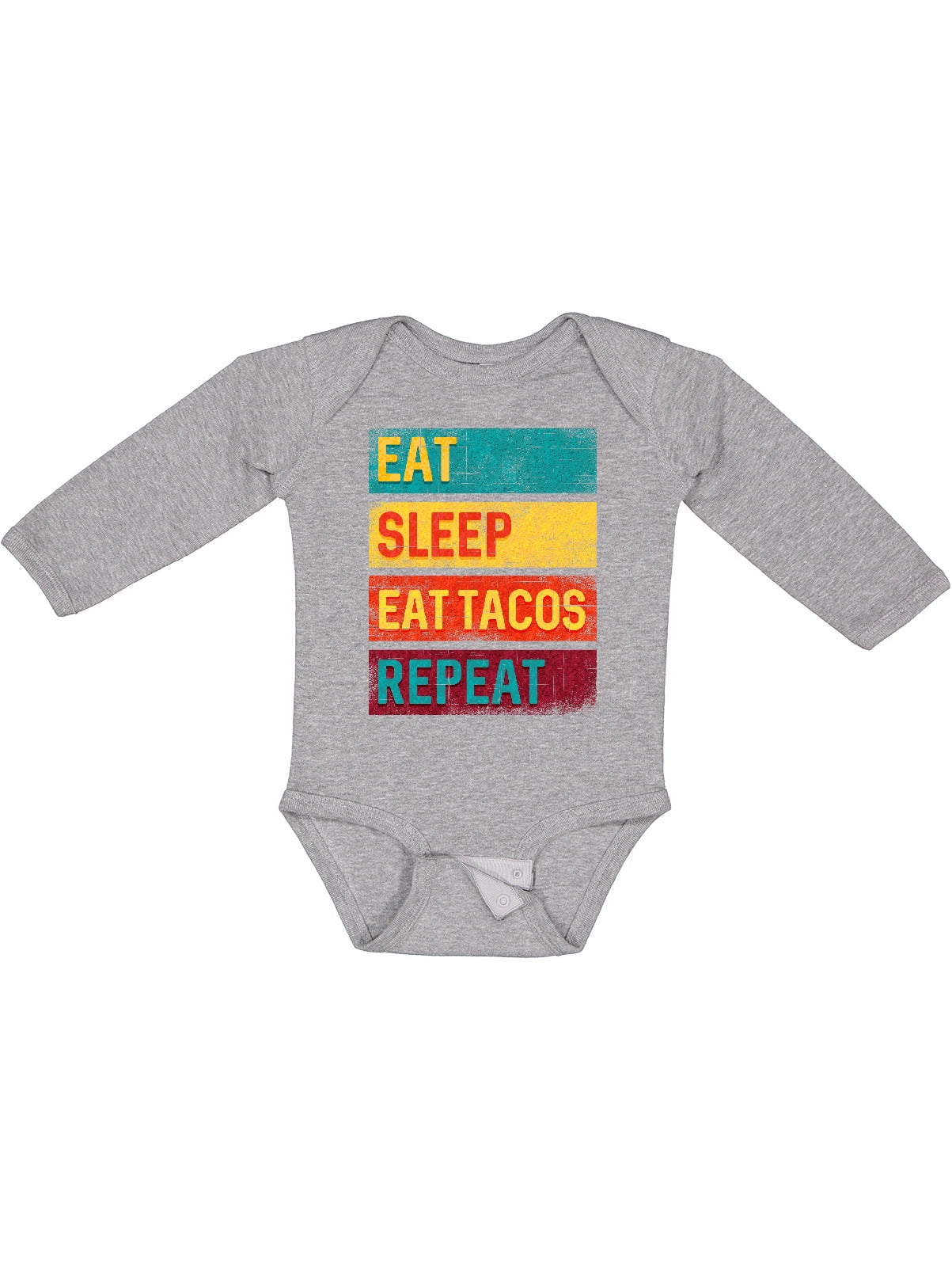 Inktastic Funny Taco Eat Sleep Tacos Repeat Boys or Girls Long Sleeve ...