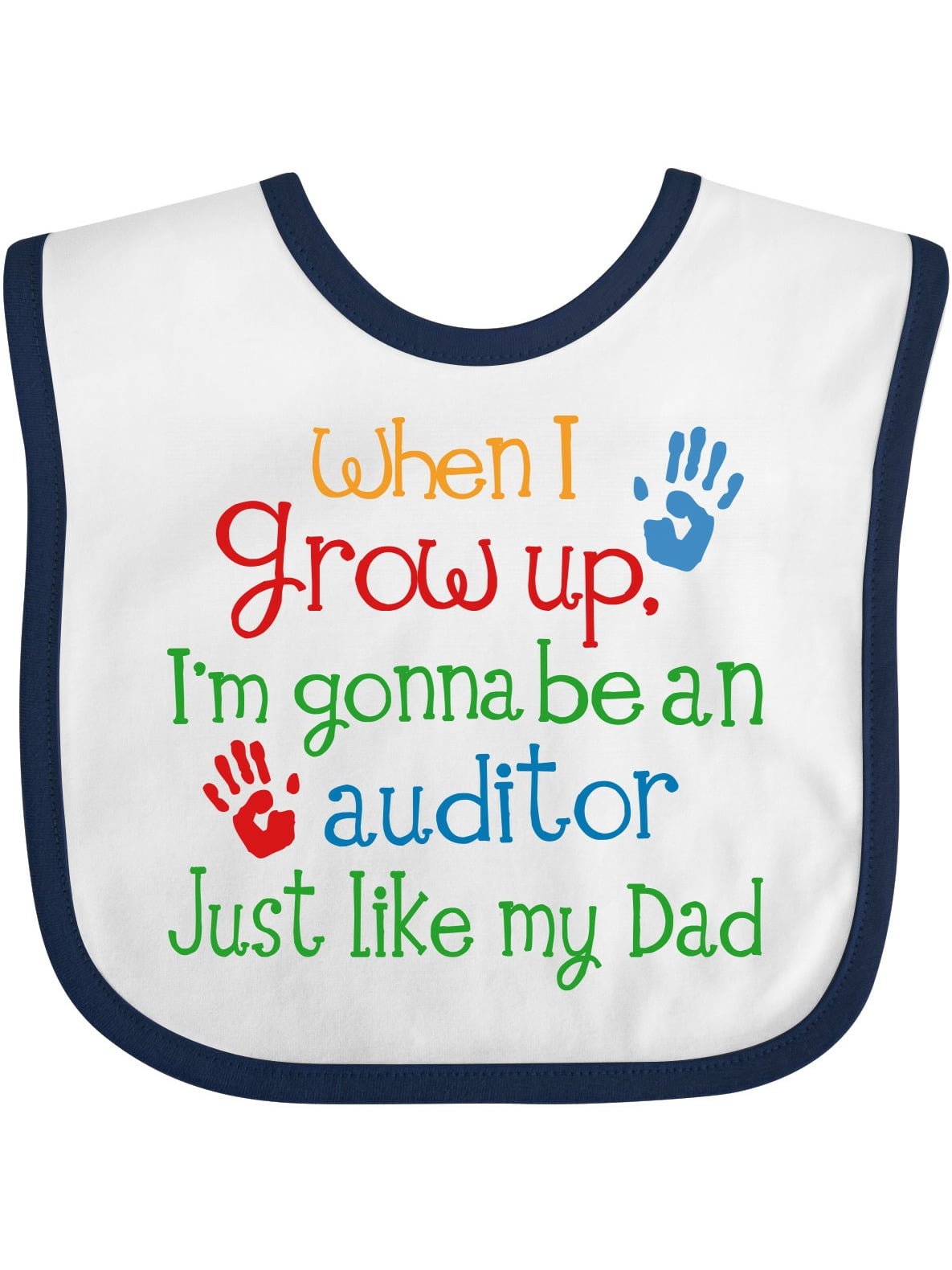 Inktastic Future Auditor Like My Dad Boys or Girls Baby Bib - Walmart.com