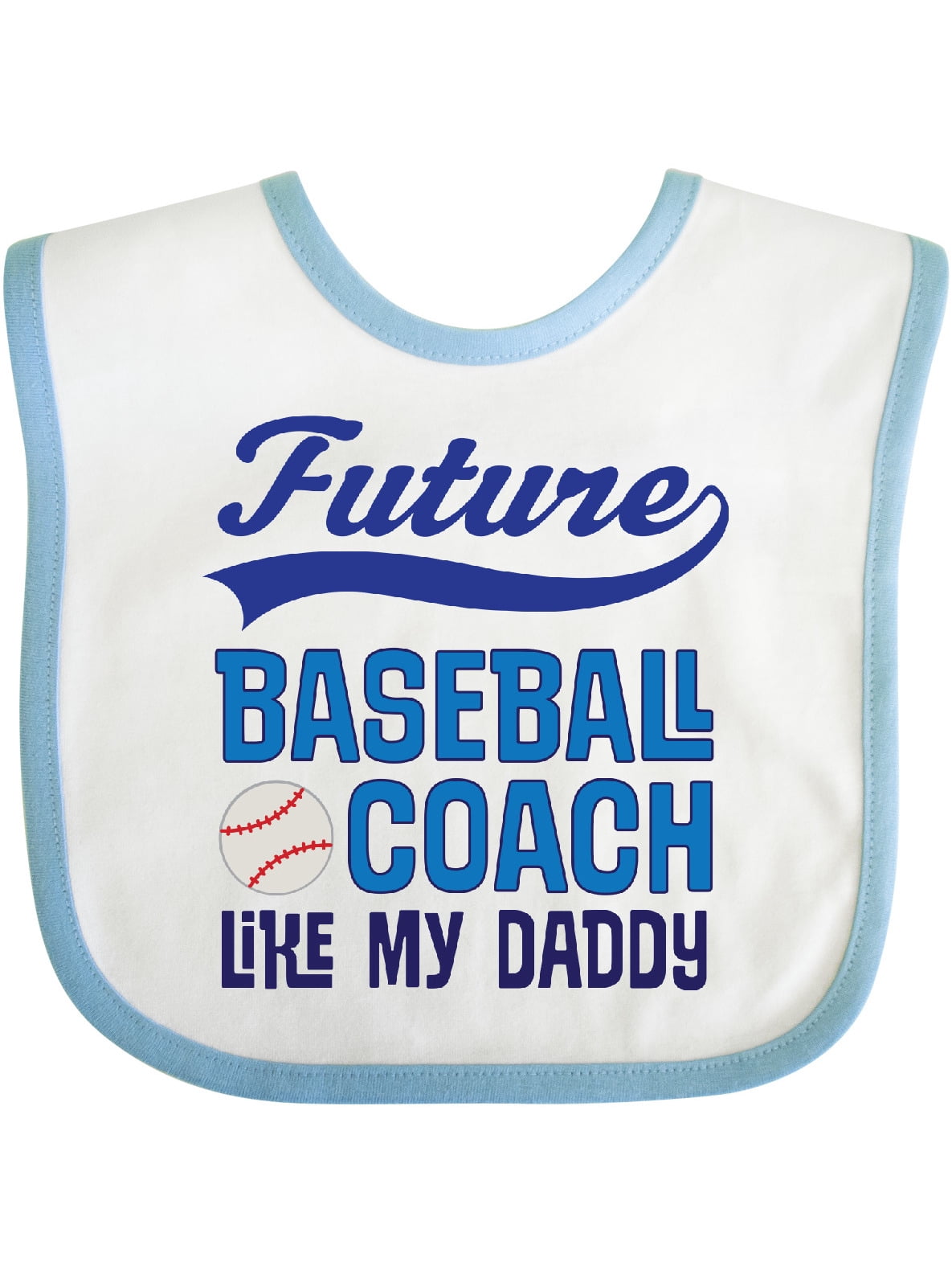 Inktastic Future Baseball Coach Like Daddy Boys Baby Bib - Walmart.com