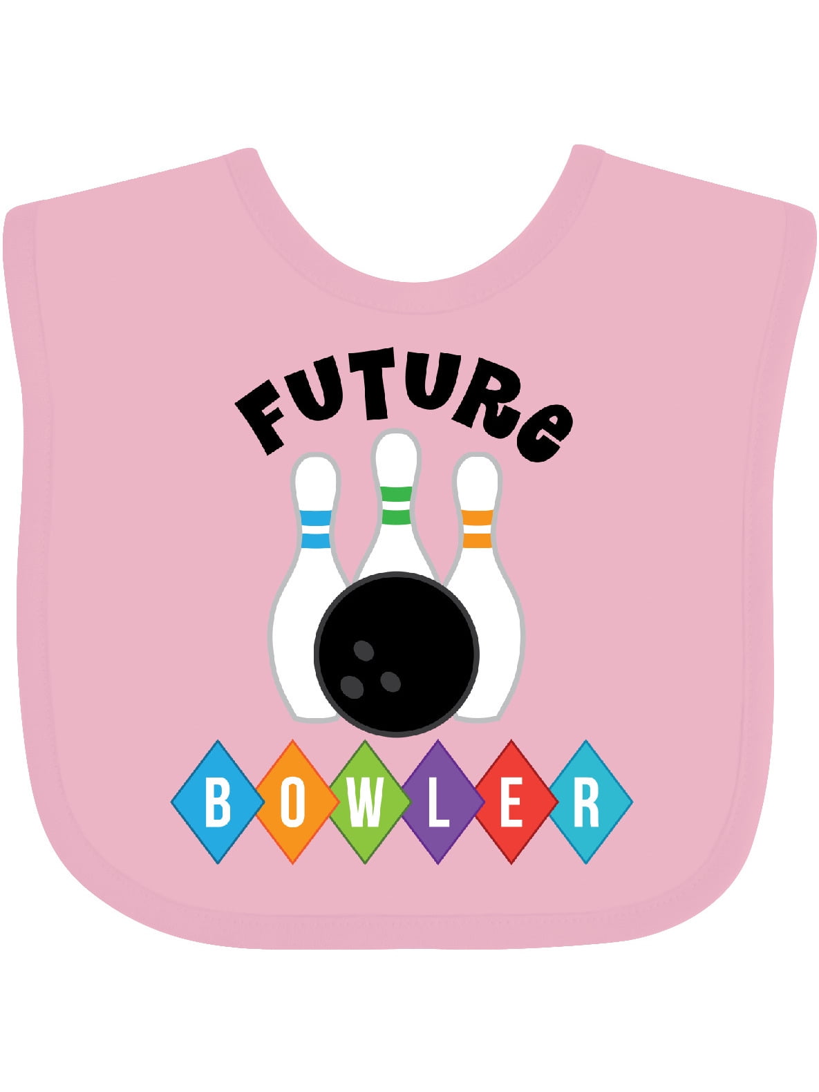 Inktastic Future Bowler Bowling Pins Boys or Girls Baby Bib - Walmart.com