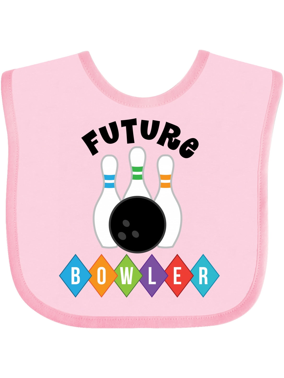 Inktastic Future Bowler Bowling Pins Boys or Girls Baby Bib - Walmart.com