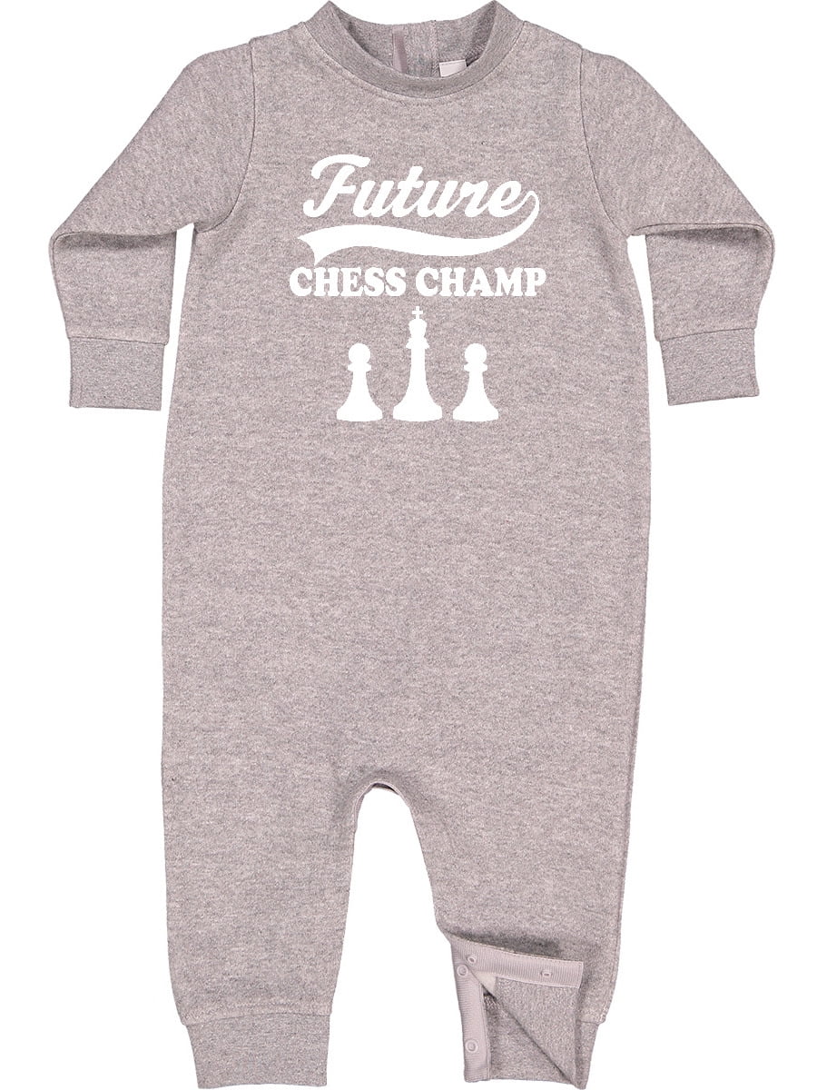 Inktastic Future Chess Champ Game Champion Baby Fleece Romper - Walmart.com