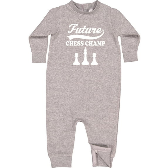 Inktastic Future Chess Champ Game Champion Baby Fleece Romper - Walmart.com