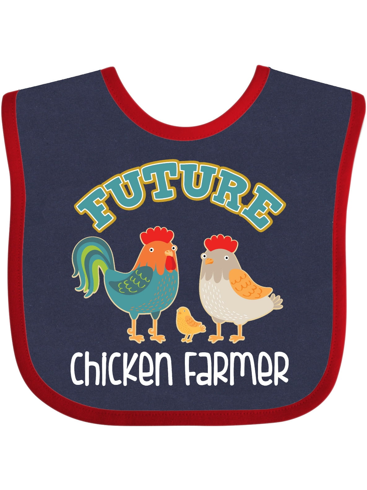 Inktastic Future Chicken Farmer in Training Boys or Girls Baby Bib ...