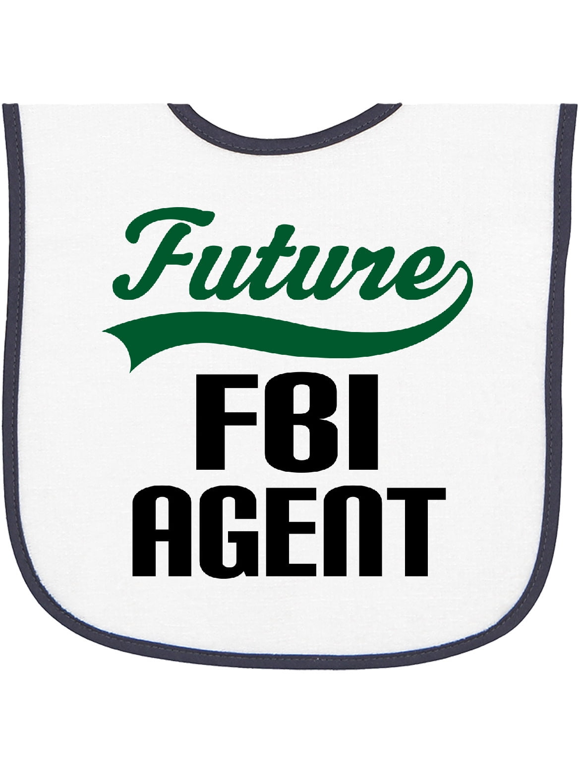 Inktastic Future Fbi Agent Childs Job Baby Terry Cloth Bib - Walmart.com