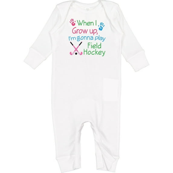 Inktastic Future Field Hockey Player Baby Romper Coveralls - Walmart.com