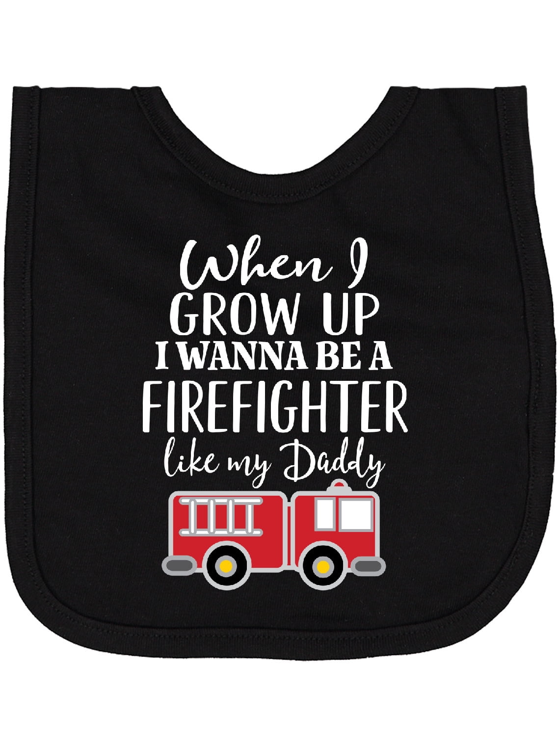 Inktastic Future Firefighter Like Daddy Newborn Bib - Walmart.com