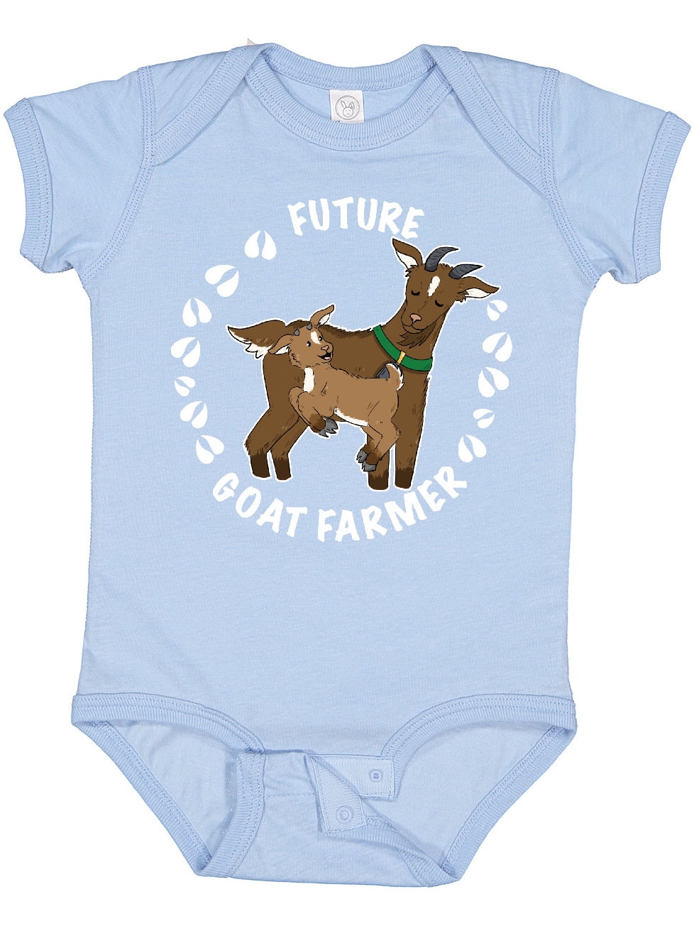 Inktastic Future Goat Farmer with Cute Goats and Hoof Prints Boys or ...