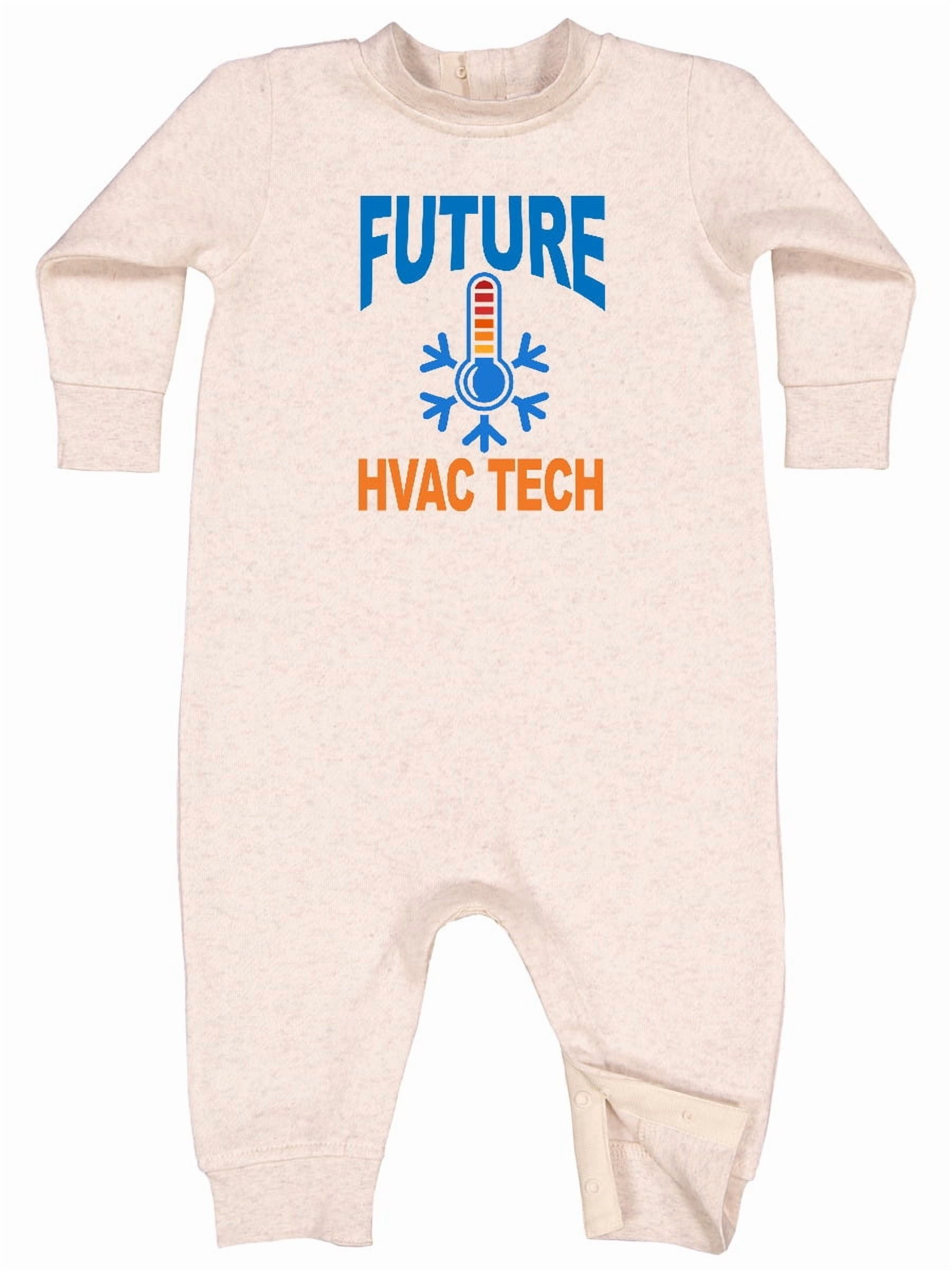 Inktastic Future Hvac Tech in Training Baby Fleece Romper - Walmart.com