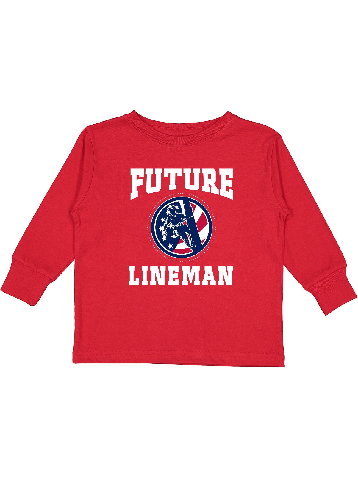 Inktastic Future Lineman Boys Long Sleeve Toddler T-Shirt - Walmart.com