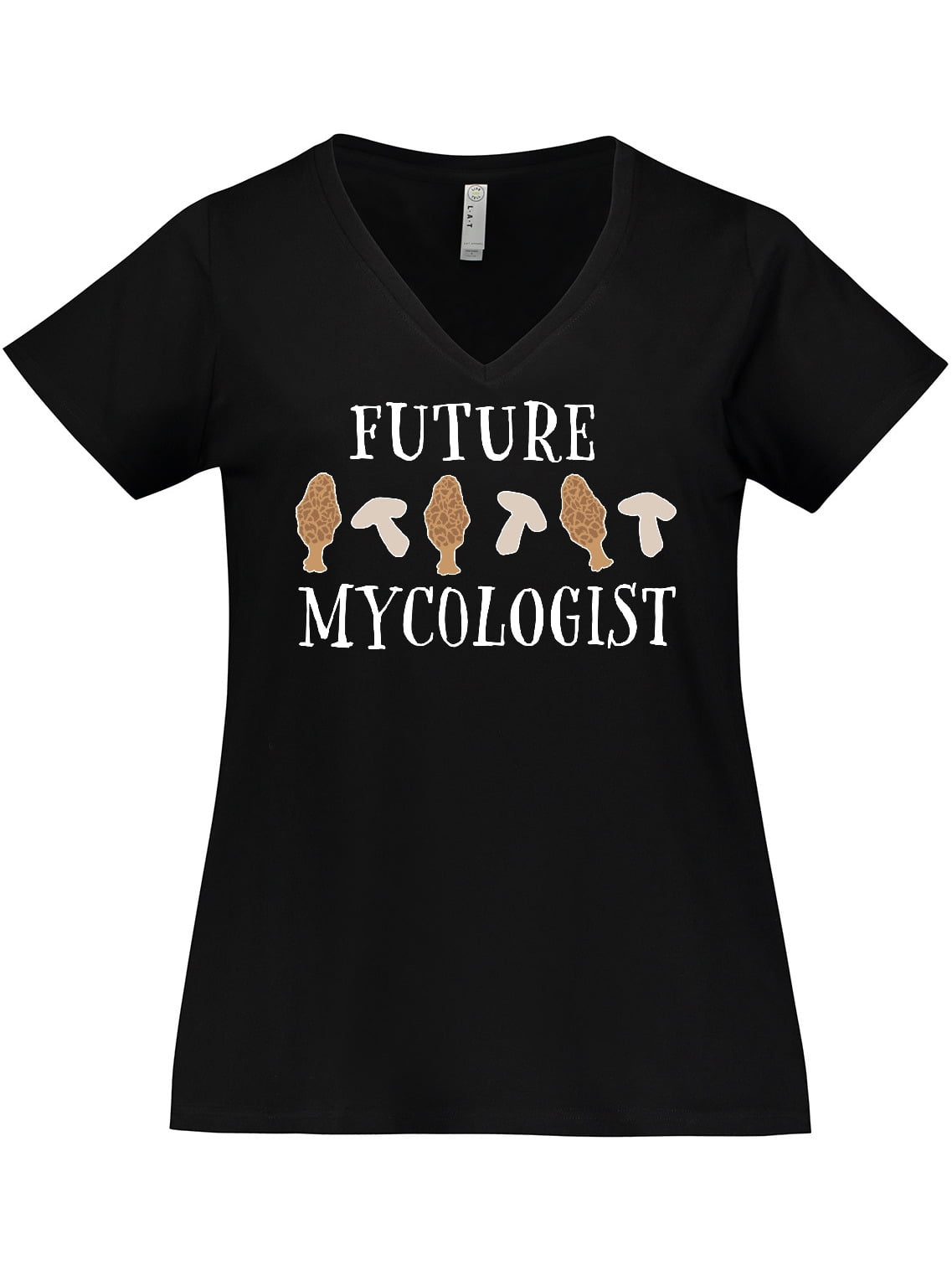 Inktastic Future Mycologist- mushrooms and morels Women's Plus Size V ...