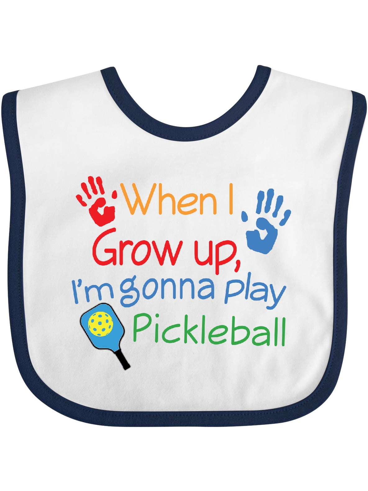 Inktastic Future Pickleball Player Boys or Girls Baby Bib - Walmart.com