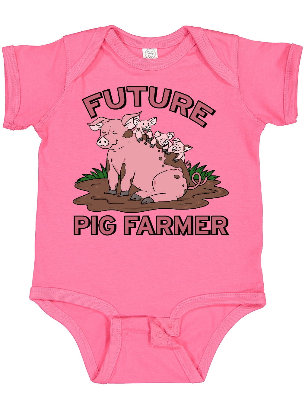 Inktastic Future Pig Farmer with Cute Pig Family Boys or Girls Baby ...