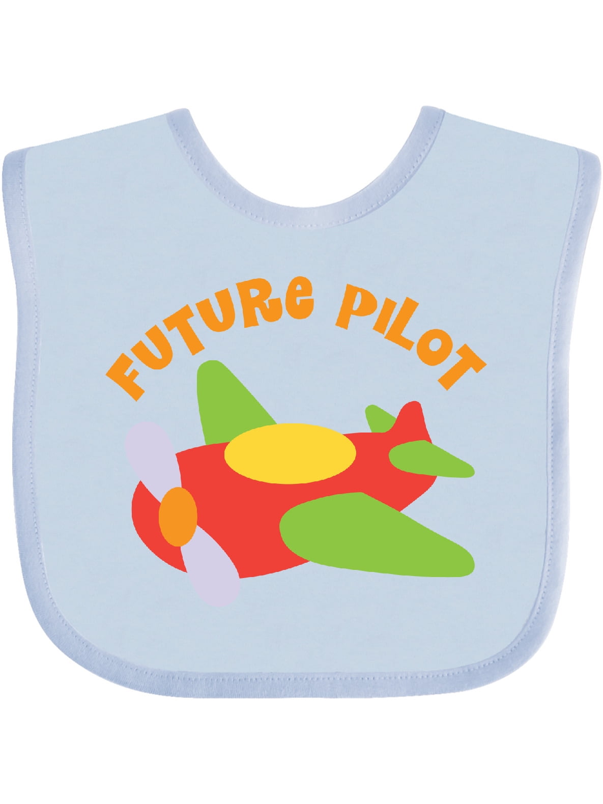 Inktastic Future Pilot Airplane Boys or Girls Baby Bib - Walmart.com
