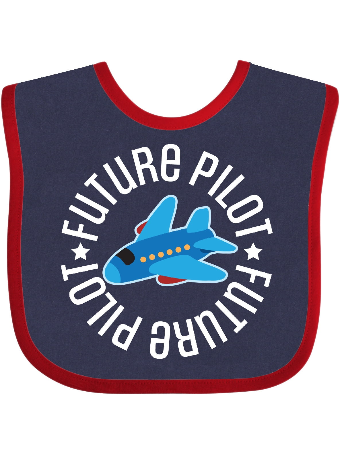 Inktastic Future Pilot Boys Airplane Flying Boys Baby Bib - Walmart.com