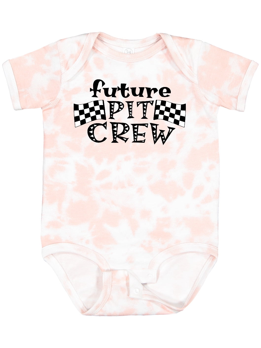 Inktastic Future Pit Crew Racing Flags Boys or Girls Baby Bodysuit ...