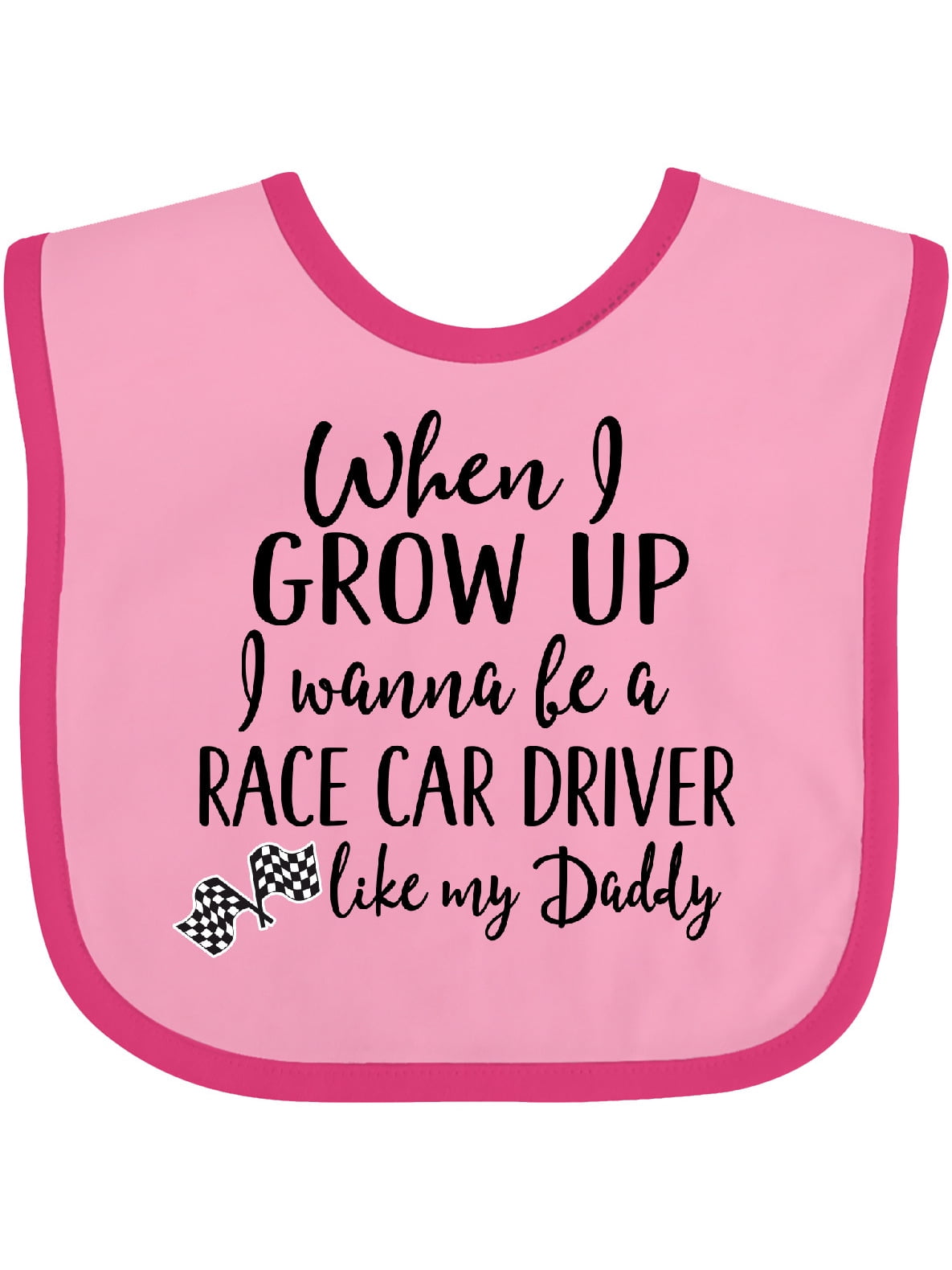 Inktastic Future Race Car Driver Like Daddy Boys Baby Bib - Walmart.com