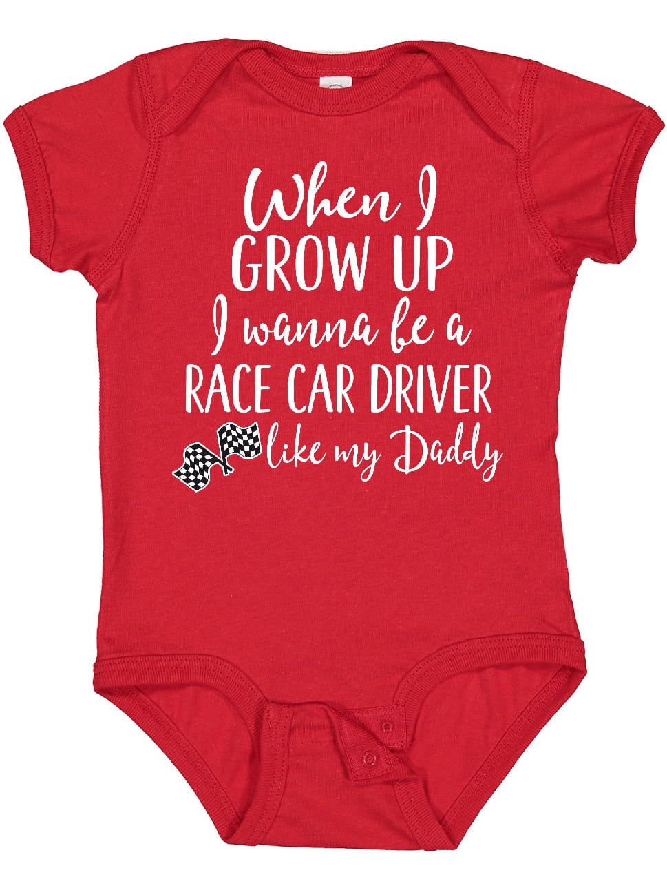 Inktastic Future Race Car Driver Like Daddy Boys Baby Bodysuit ...