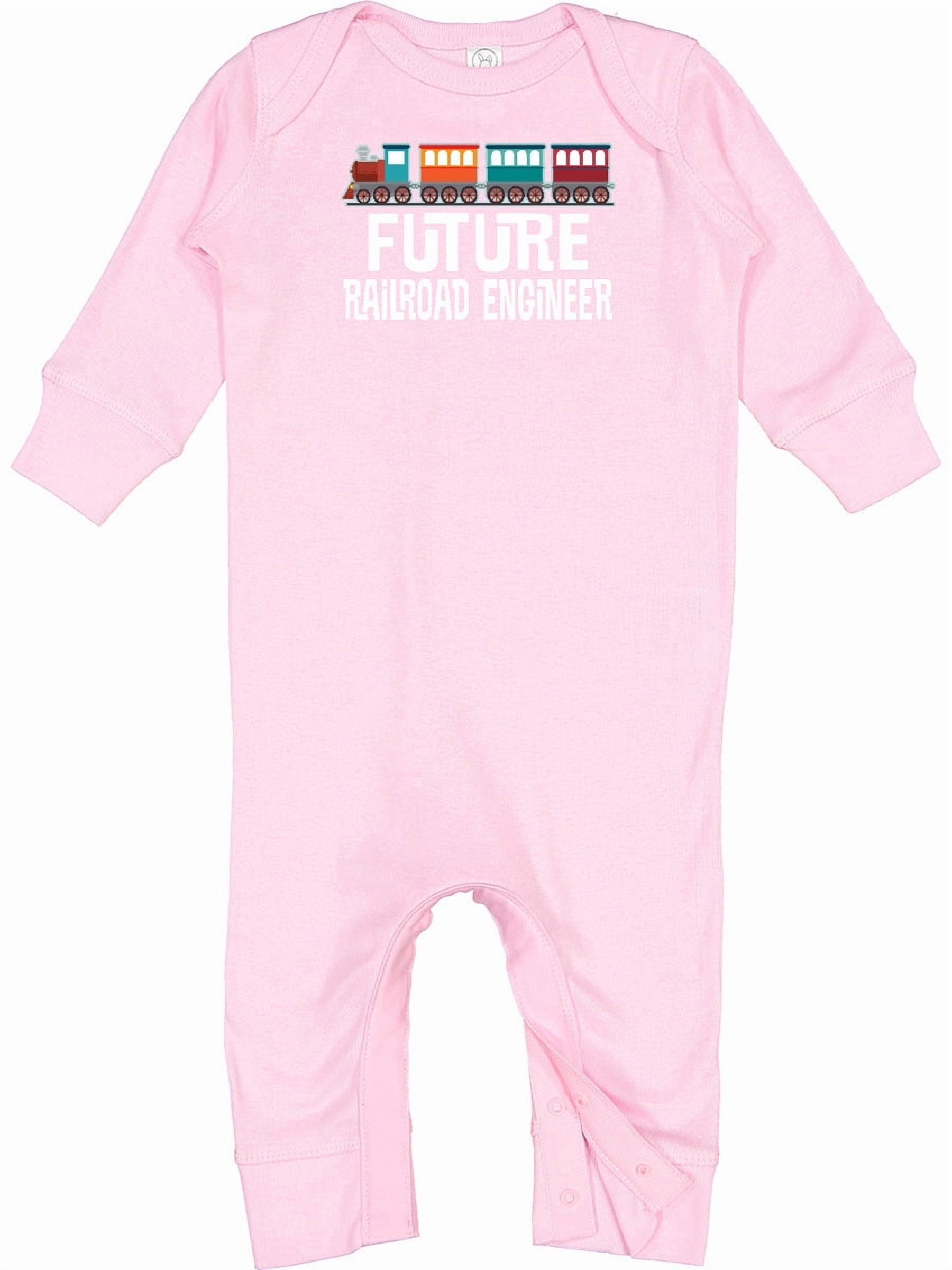 Inktastic Future Railroad Engineer Train Baby Romper Coveralls ...