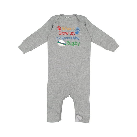 Inktastic Future Rugby Player Baby Romper Coveralls - Walmart.com