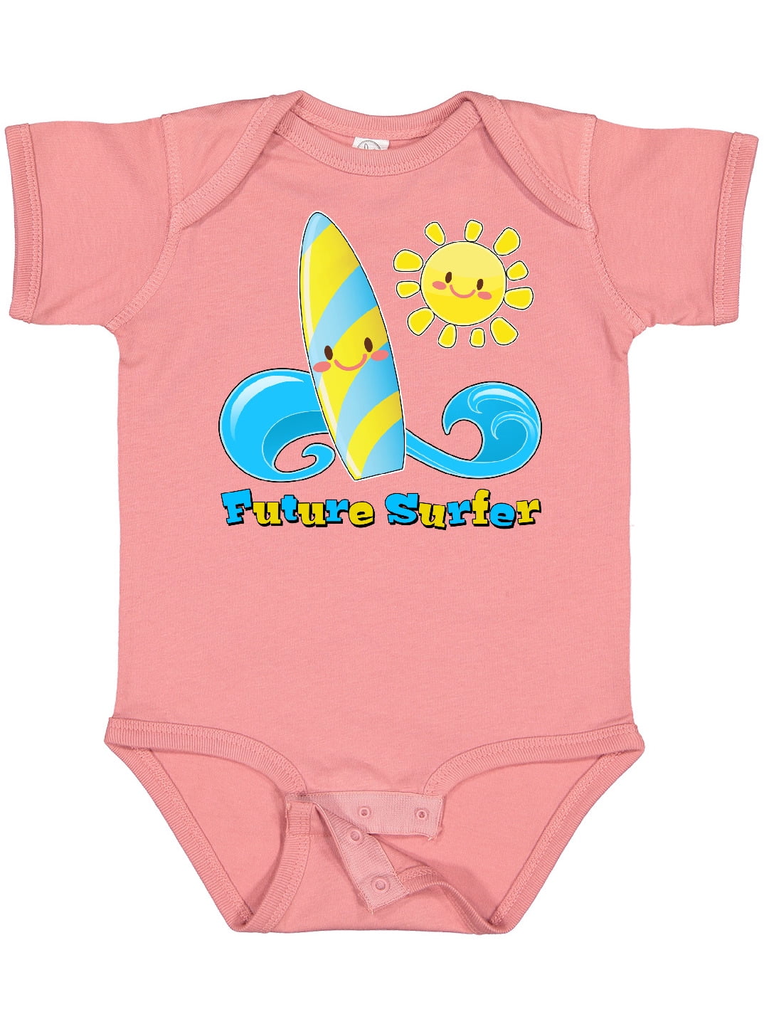 Inktastic Future Surfer- Surfboard and Sun Boys or Girls Baby Bodysuit ...