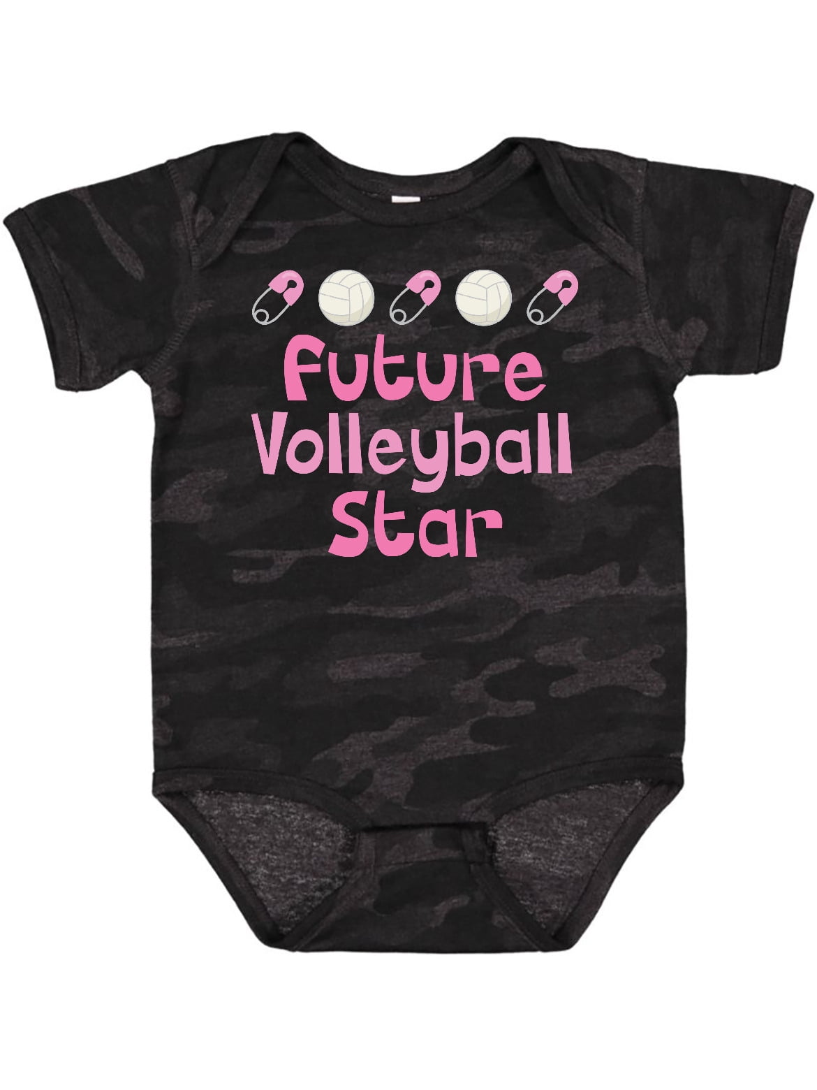 Inktastic Future Volleyball Star Girls Girls Baby Bodysuit - Walmart.com