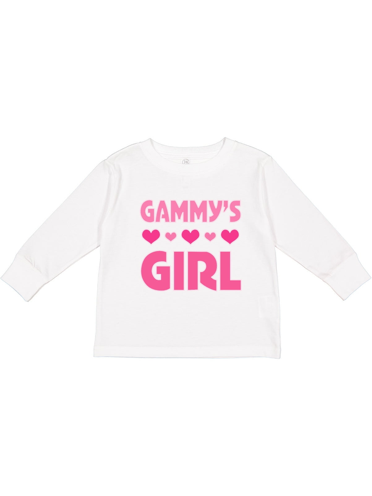 Inktastic Gammy Girl Granddaughter Girls Long Sleeve Toddler T-Shirt ...