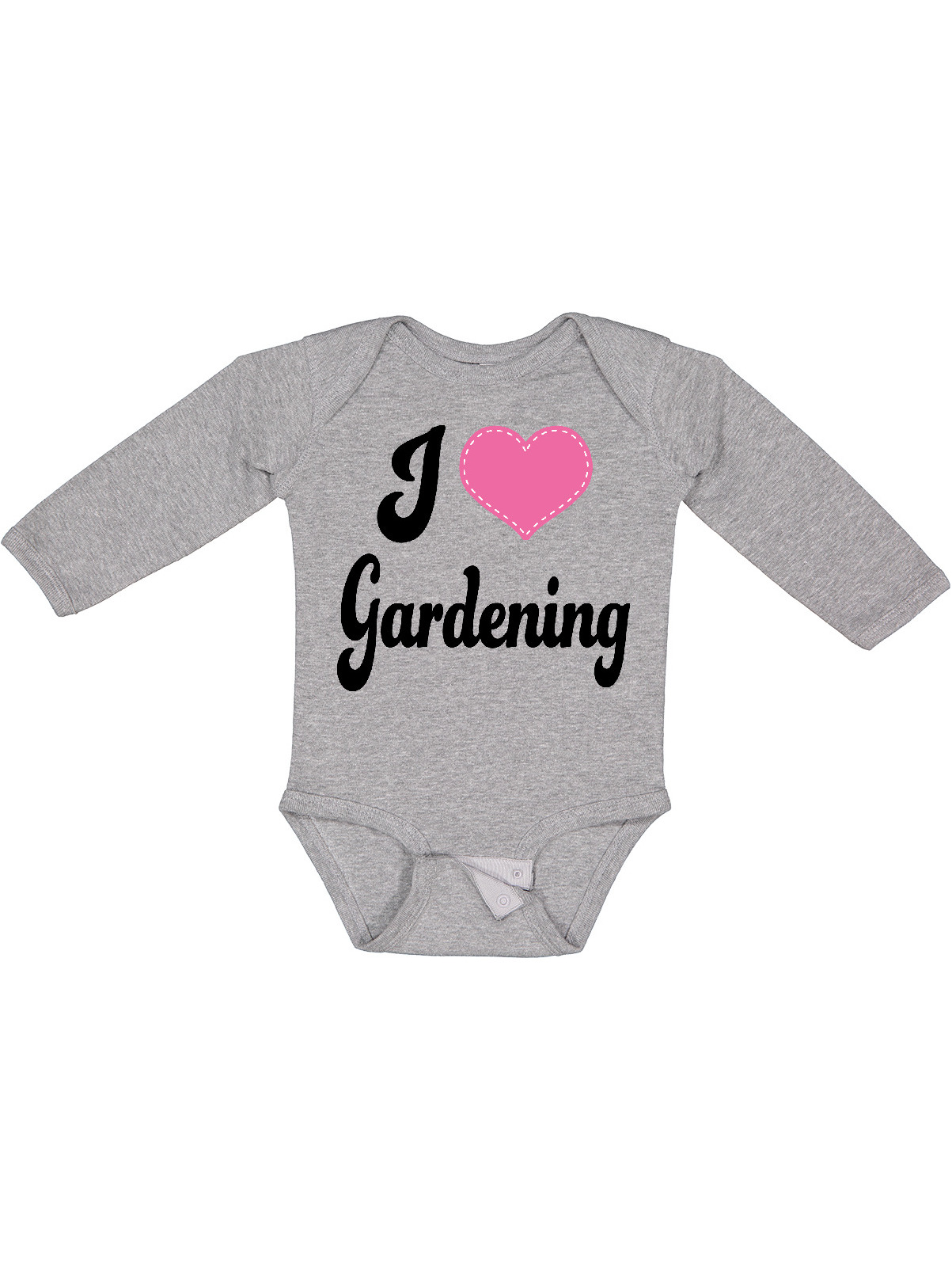 Inktastic Gardener Gift I Love Gardening Girls Long Sleeve Baby ...