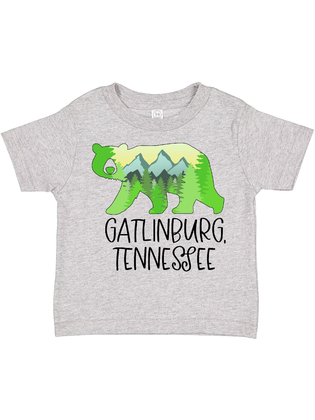 Inktastic Gatlinburg, Tennessee Mountains and Bear Shape Boys or Girls ...
