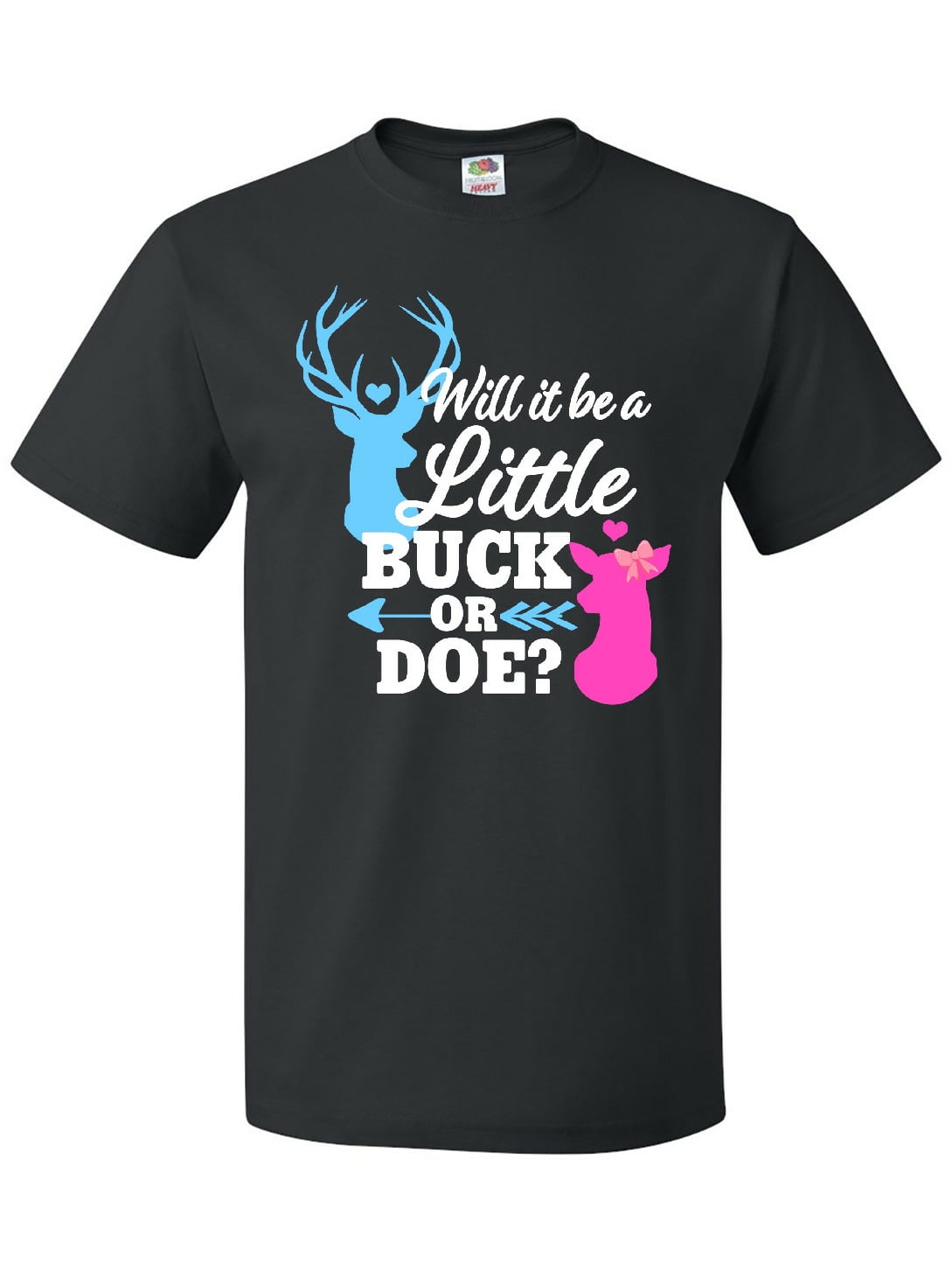 Inktastic Gender Reveal Will It Be a Little Buck or Doe? T-Shirt ...