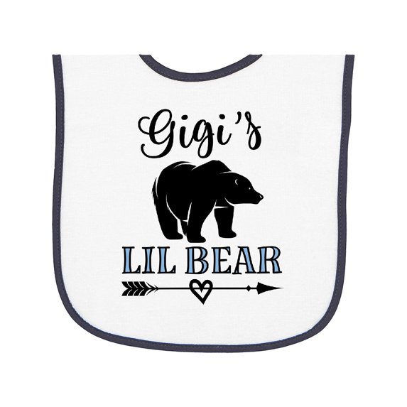 Inktastic Gigi Lil Bear Grandson Baby Terry Cloth Bib - Walmart.com
