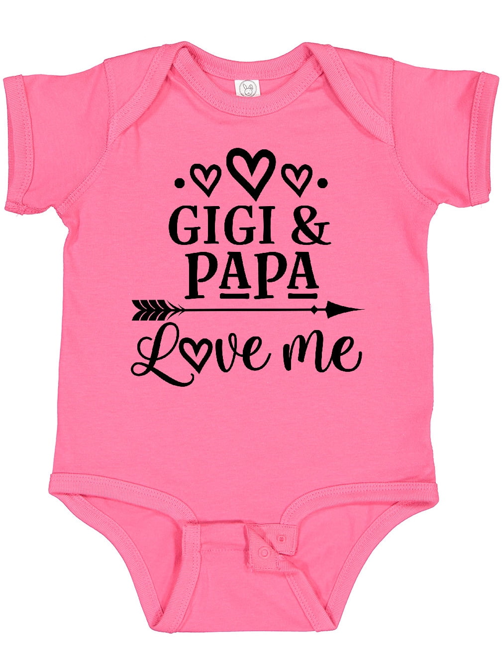 Inktastic Gigi and Papa Love Me Girls Baby Bodysuit - Walmart.com