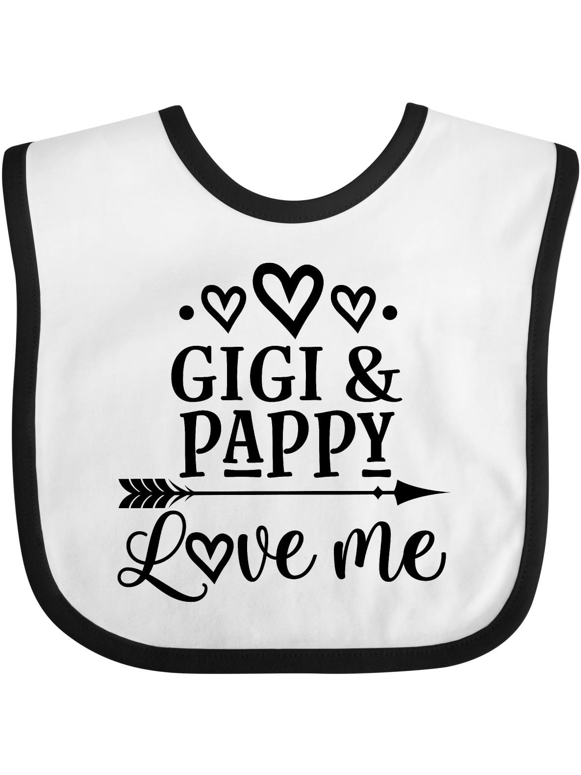 Inktastic Gigi and Pappy Love Me Girls Baby Bib - Walmart.com