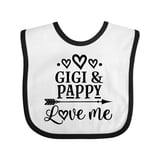 Inktastic Gigi and Pappy Love Me Girls Baby Bib - Walmart.com