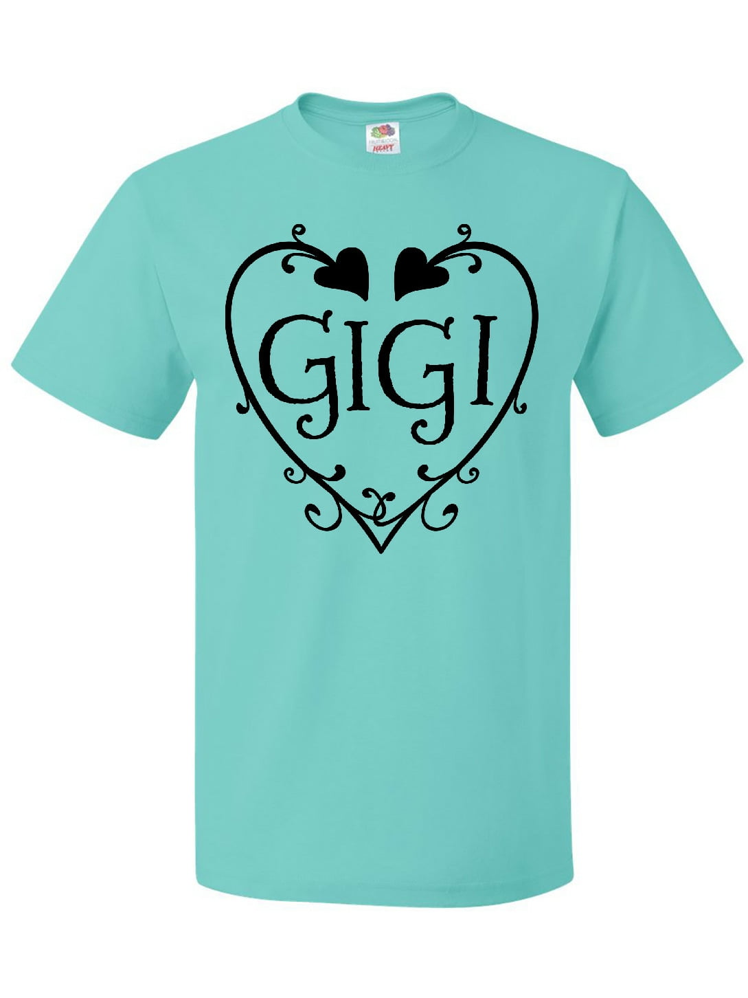 Inktastic Gigi with Hearts and Swirls T-Shirt - Walmart.com