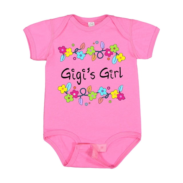 Inktastic Gigis Girl- Bright Flowers Girls Baby Bodysuit - Walmart.com