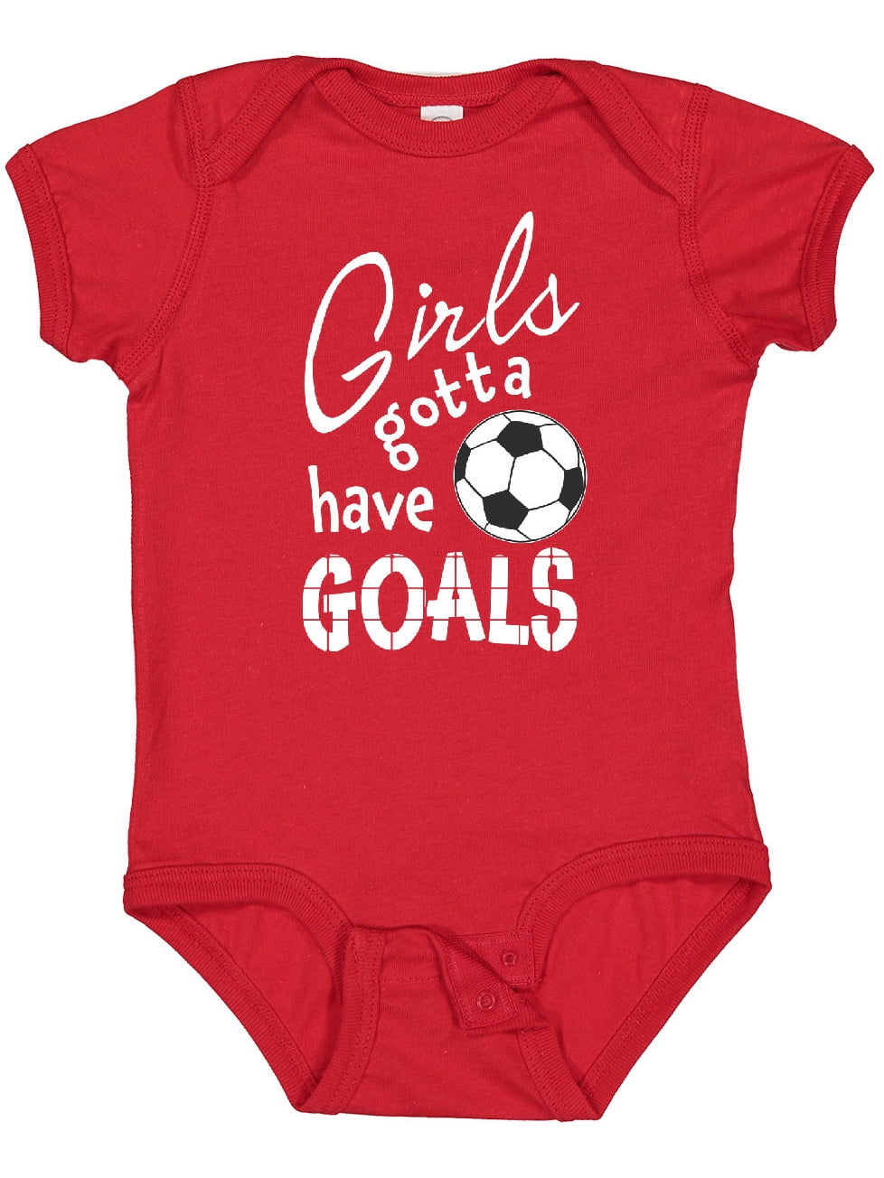 Inktastic Girls Gotta Have Goals- Soccer Girls Baby Bodysuit - Walmart.com