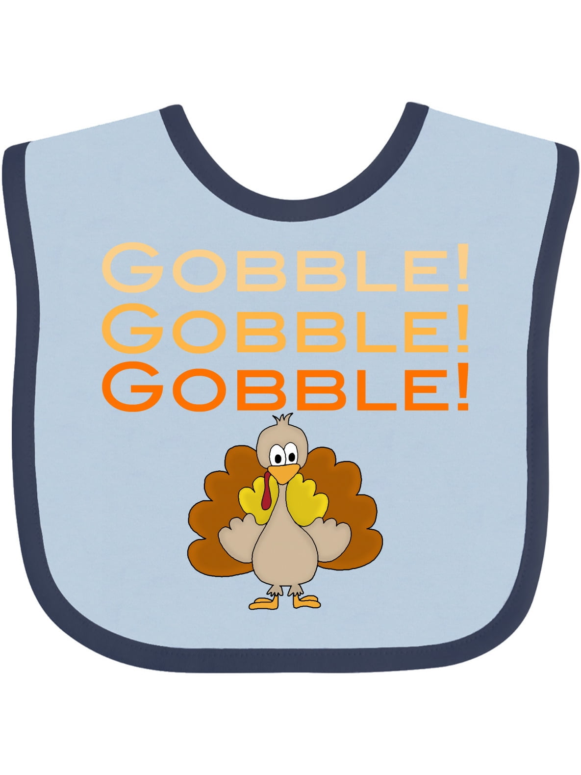 Inktastic Gobble Gobble Gobble - Turkey Gift Baby Boy or Baby Girl Bib ...
