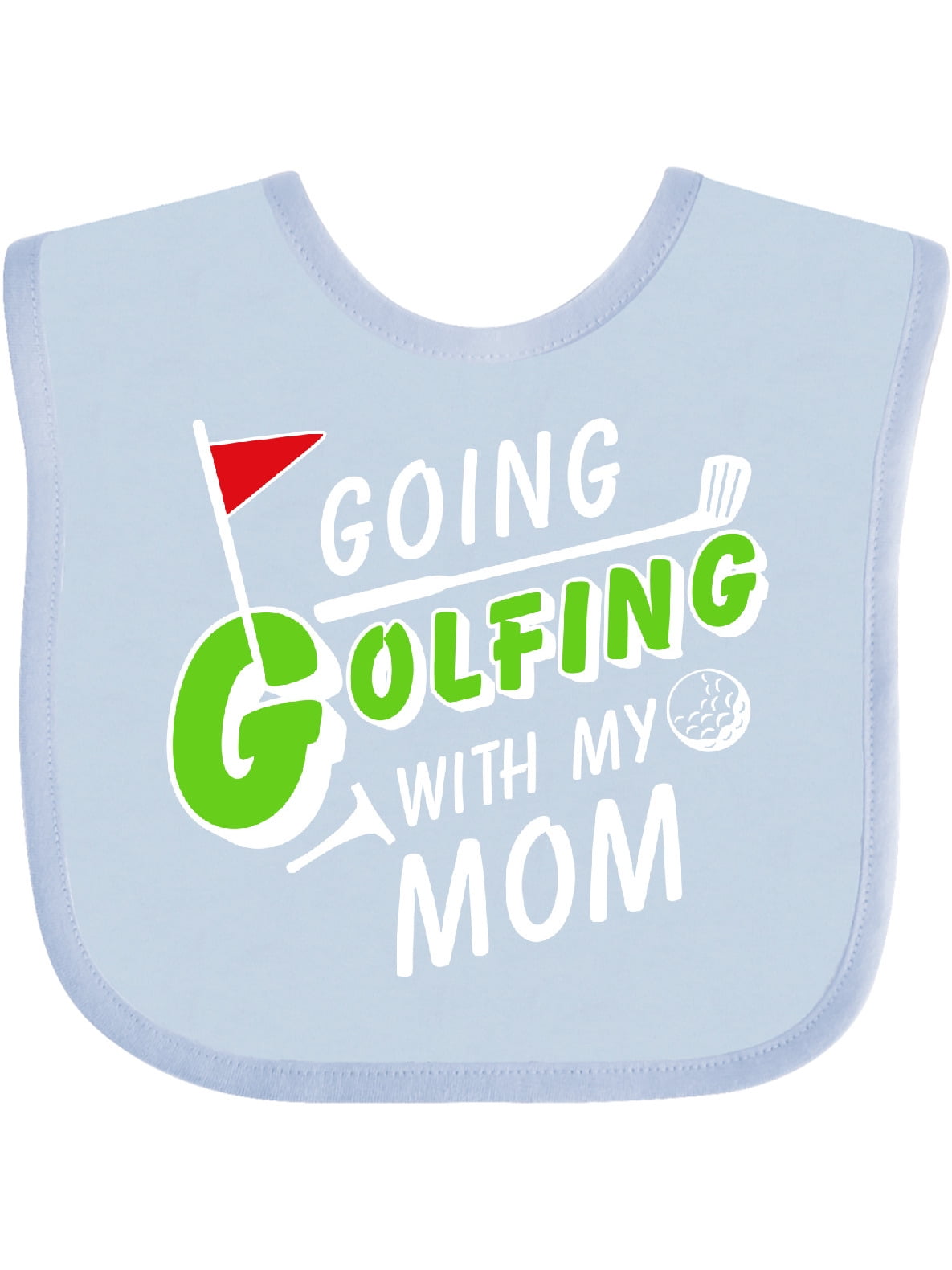 Inktastic Going Golfing with My Mom Kids Golf Boys or Girls Baby Bib ...