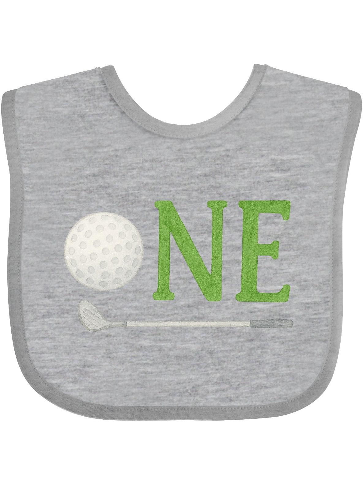 Inktastic Golf Themed First Birthday One Boys or Girls Baby Bib ...